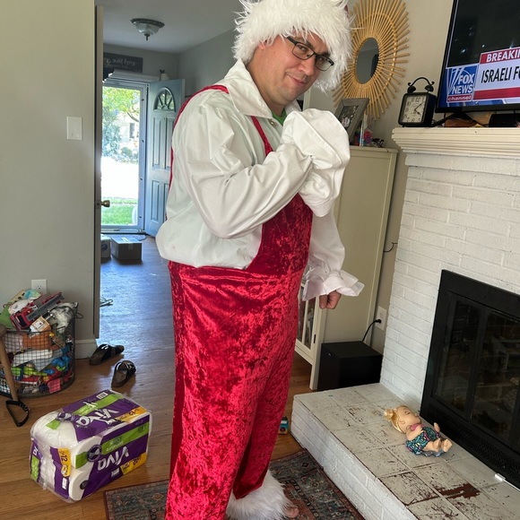 Other | Custom Made Santa Overalls | Poshmark